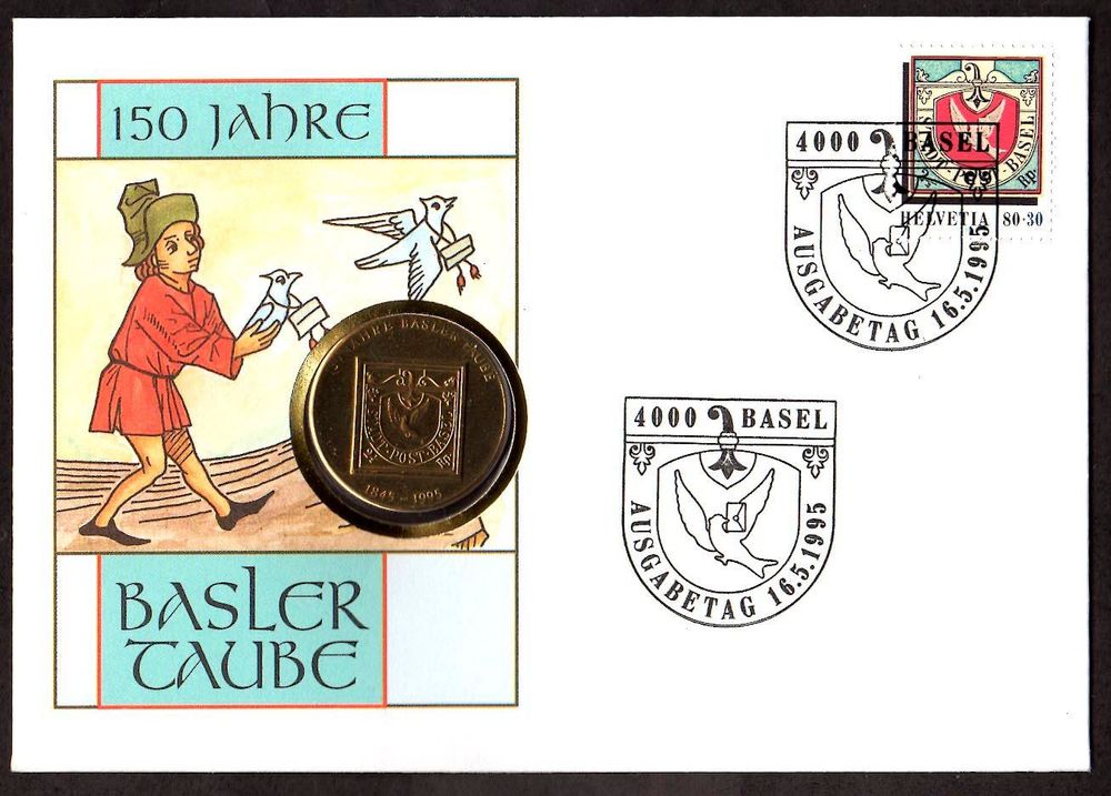 150 Jahre Basler-Taube, Sondermedaille (Neu (gemäss Beschreibung)) in Walzenhausen für CHF 5 ...