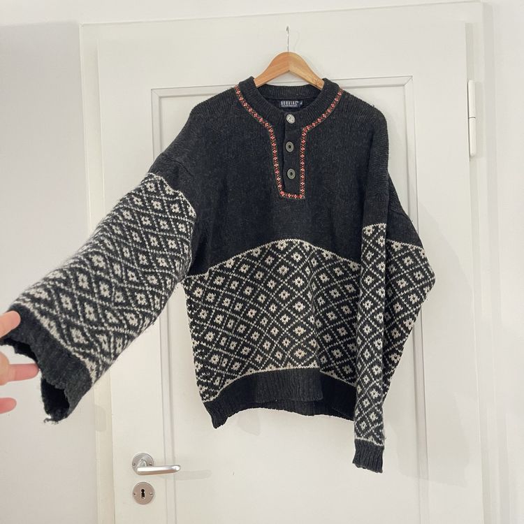 Vintage Bouviac Strickpullover Herren L Nordischer Stil (Gebraucht) in ...