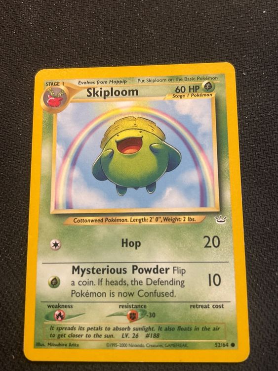 Pokemon card old Neo Revelation 2000, Skiploom 52/64 | Kaufen auf Ricardo