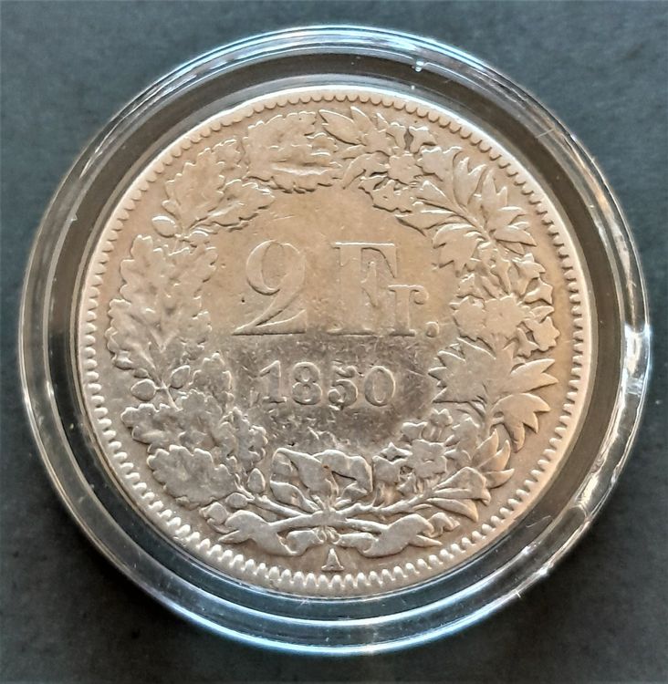 2 Franken 1850 (Gebraucht) in rodels für CHF 120 – mit Lieferung auf Ricardo kaufen