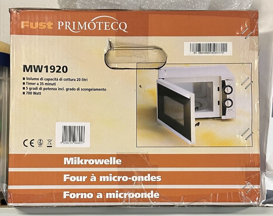 Mikrowelle Fust PRIMOTECQ MW1920 700 Watt | Kaufen auf Ricardo