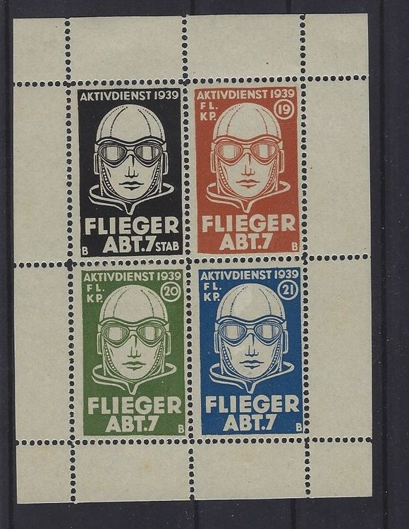 Fl.Abt. 7 Stab Bögli gez. 30.00 Nr. 60c/3 postfrisch | Kaufen auf Ricardo