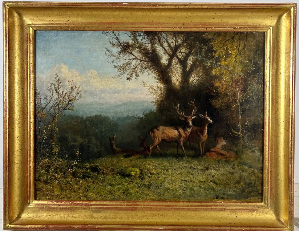 Antike Landschafts Gemälde mit Rähen (Gebraucht) in Root für CHF 439 – mit Lieferung auf Ricardo ...