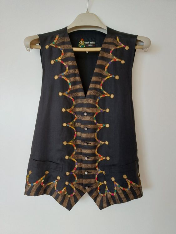 Gilet / Weste von Ernst Walder für apropos Zürich Leinen (Gebraucht) in ...