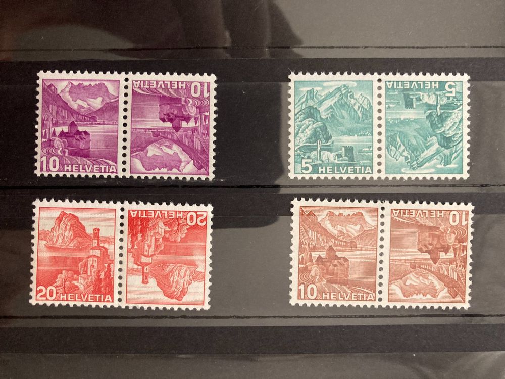Schweiz 1942 Lot Kehrdrucke Landschaftsbilder postfrisch (Gebraucht) in Liestal für CHF 5 – mit ...