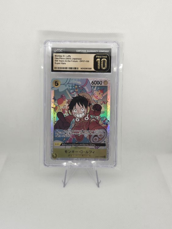 One Piece Monkey D Luffy OP07-109 SR - CGC 10 Pristine (Neu (gemäss Beschreibung)) in Le Grand ...