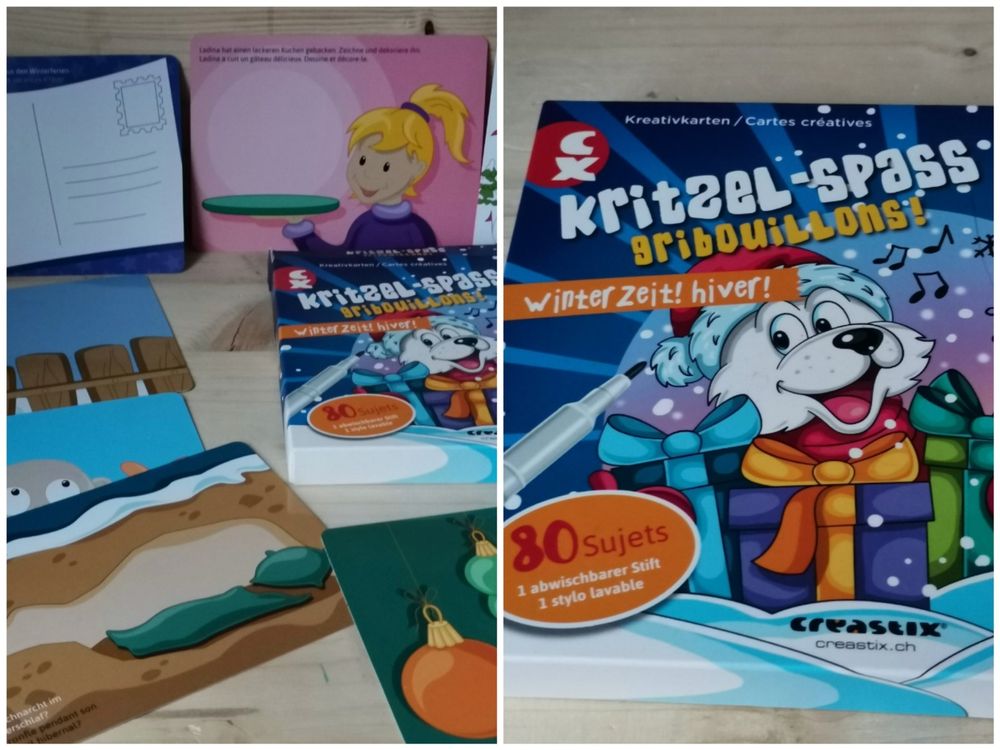 Weihnachten Winter Kritzelspass Spass zum bemalen ohne stift (Gebraucht) in Alpnach Dorf für CHF ...