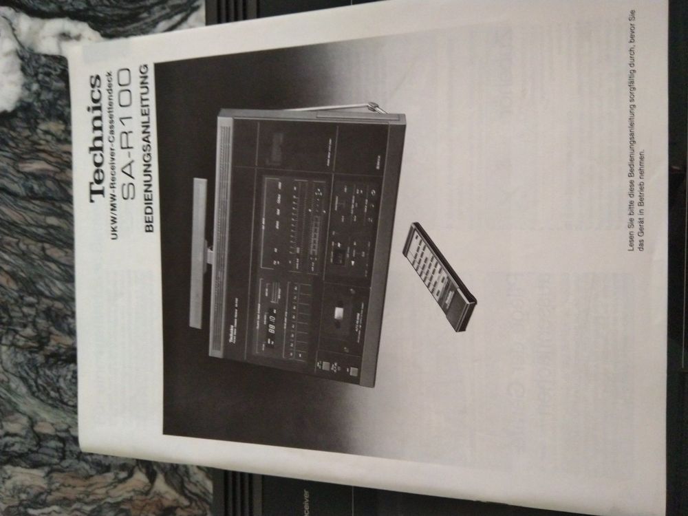 TECHNICS SA-R100 FM/AM Stereo Cassette Receiver+ BDA (Defekt) in Hinwil ...