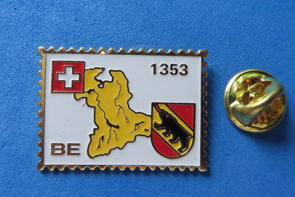 PIN'S,SCHWEIZ BERN 1353 BE, UMRISS,WAPPEN, FLAGGE | Acheter sur Ricardo