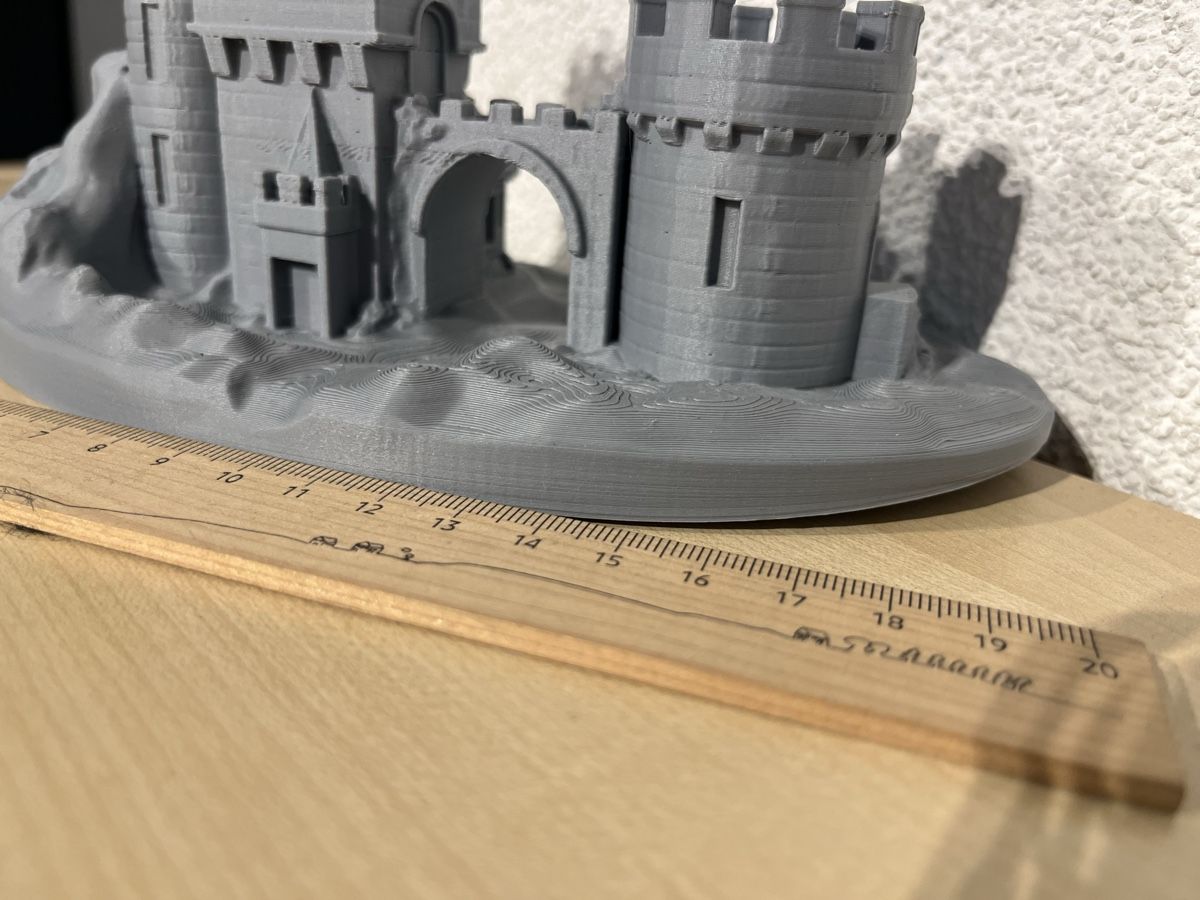 Burg mit Torbogen 3D gedruckt für Modelleisenbahn Landschaft (Gebraucht ...