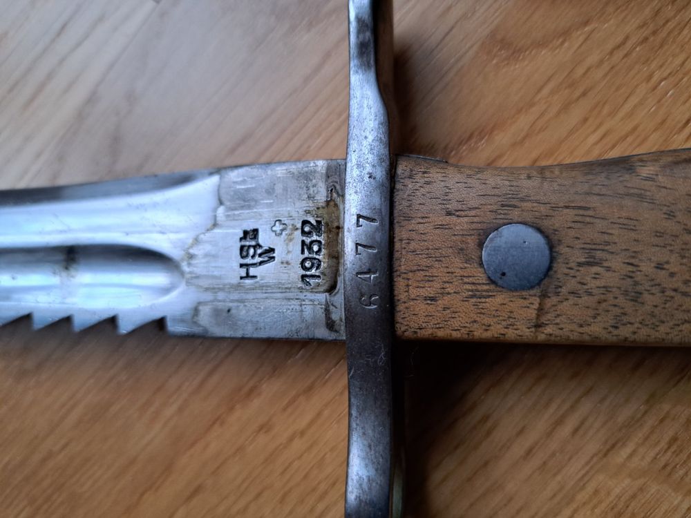 Faschinenmesser 1932 Schweizer Armee (Gebraucht) in Schwarzenbach SG für CHF 96 – nur Abholung ...