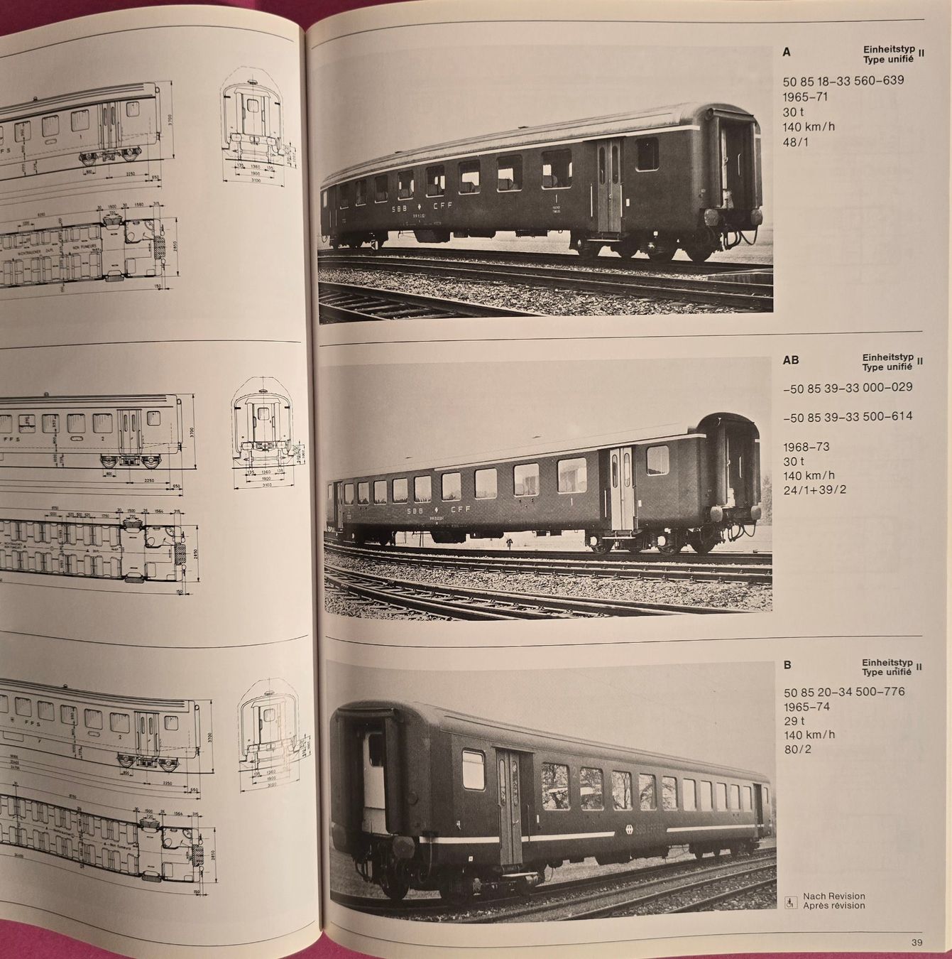 SBB - REISEZUG- und GEPÄCKWAGEN - AUSGABE 1985 - 96 Seiten (Gebraucht) in Biel/Bienne für CHF 12 ...
