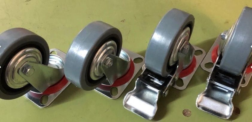 Transport Rollen 4 Stück. 2x Dreh 2x mit Bremse (Neu (gemäss ...