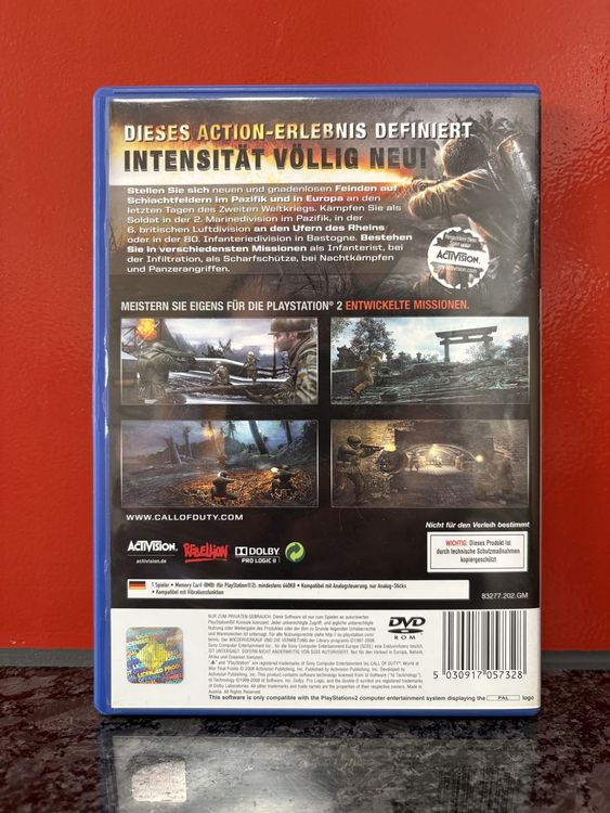 Call of Duty World at War - Playstation 2 (Gebraucht) in Oberdiessbach ...