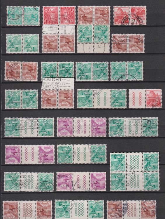 Sammlung Kehrdrucke mit und ohne Zwischenstege (Gebraucht) in Sarmenstorf für CHF 10 – mit ...