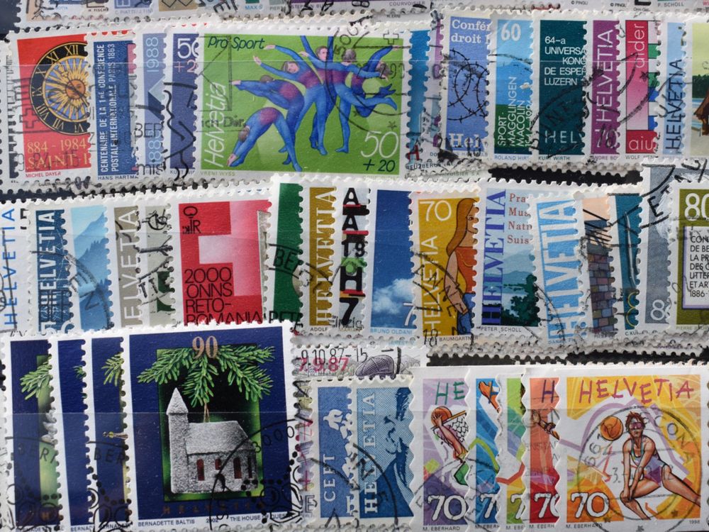 Mehr als 200 Luxus Schweizer Briefmarken B1401L (Gebraucht) in ...