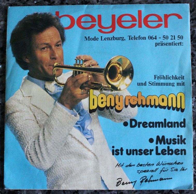 Schallplatte Beny Rehmann (Beyeler) (Gebraucht) in Hergiswil NW für CHF ...