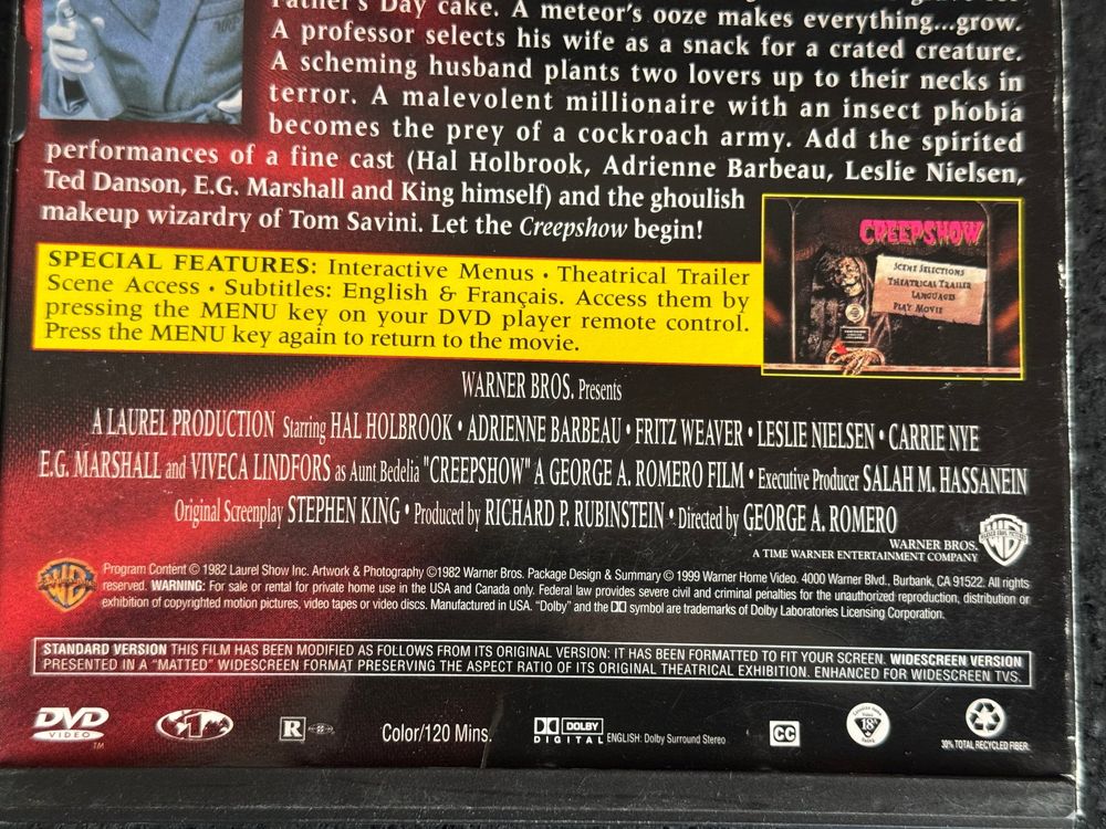 Creepshow DVD EN Ländercode 1 (NANP) (Gebraucht) in Fribourg für CHF 5 ...