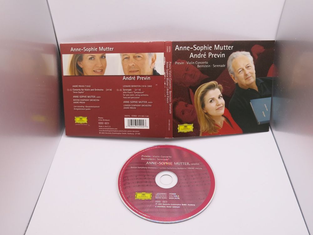 Anne-Sophie Mutter Previn Bernstein Violin Concerto Serenade (Gebraucht ...