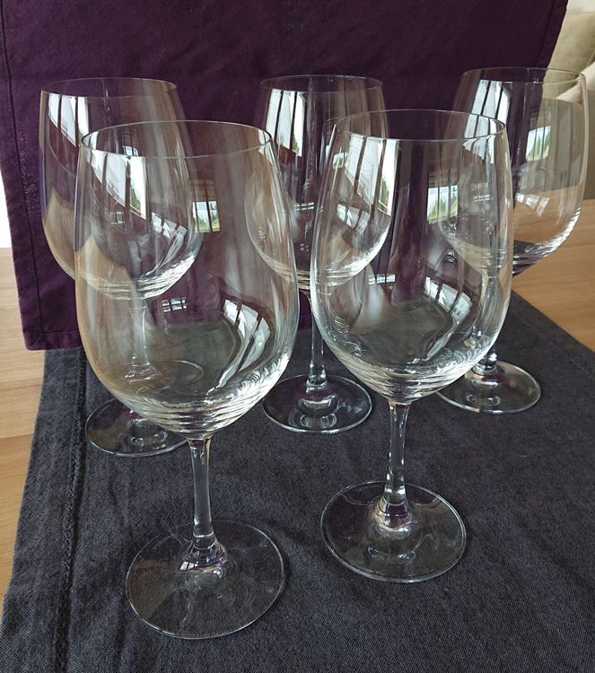 Rotweinglas 5 Stück (Gebraucht) in Dürnten für CHF 9 – mit Lieferung auf Ricardo kaufen