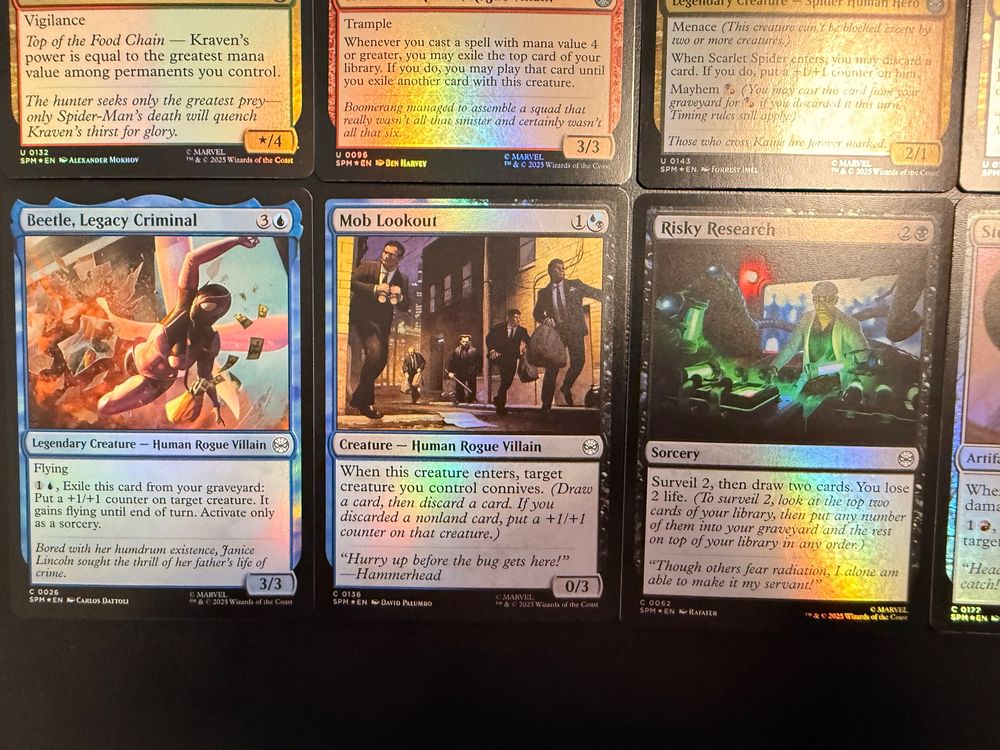9x Karten Lot Uncommon & Common NM Magic Marvel's Spider-Man (Neu ...