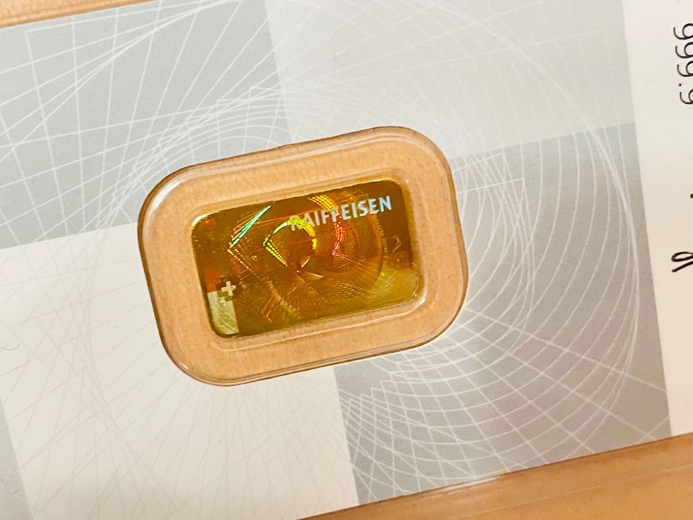 2g Barren Mit Hologramm Raiffeisen Kinebar Kaufen Auf Ricardo