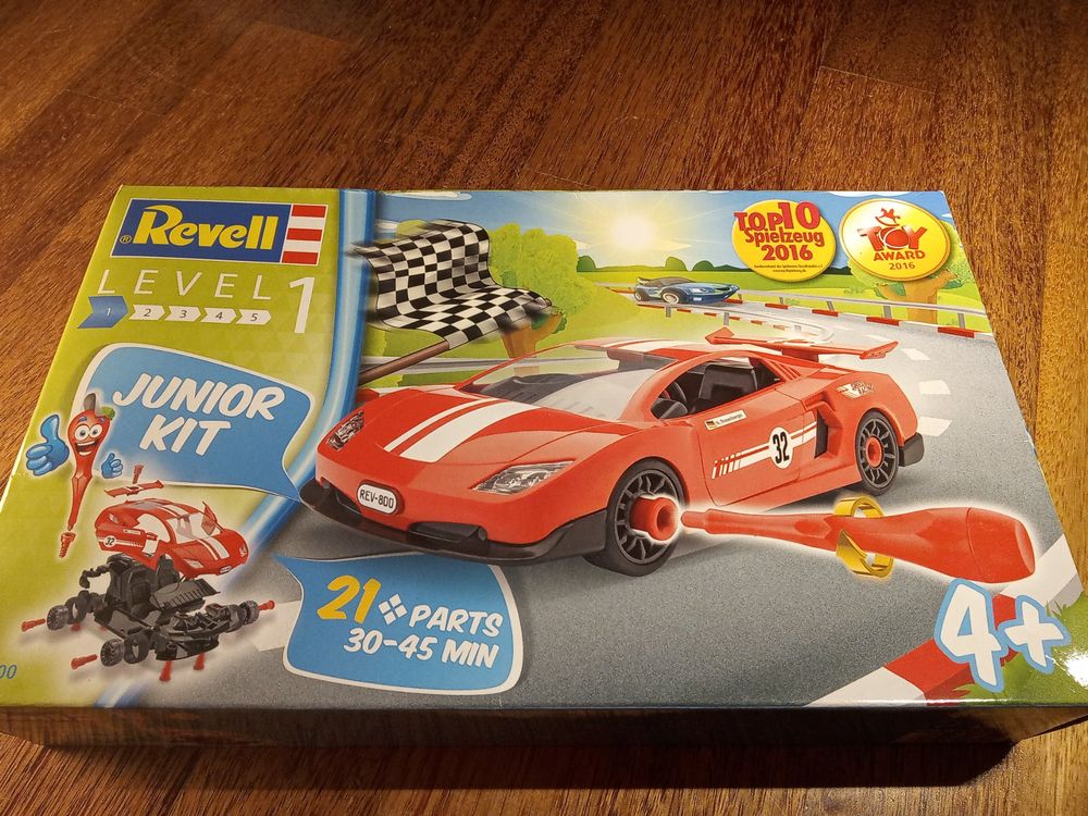 Revell Modellbau Bausatz Junior Kit roter Rennwagen Rennauto | Kaufen ...