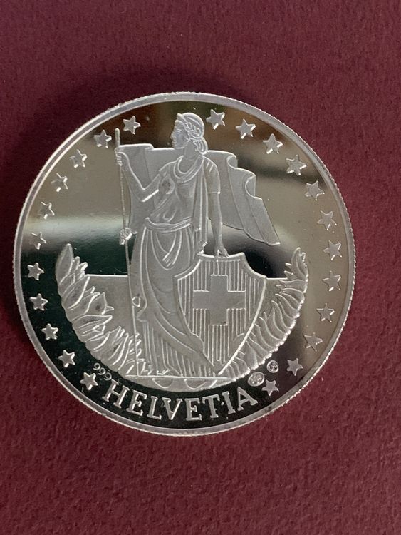 BASEL-LAND / Liestal -Silber 999-1 UNZE/ONCE-Polierte Platte (Gebraucht) in LE LIGNON für CHF 30 ...