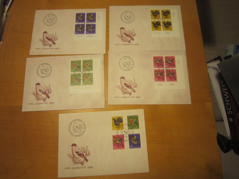 PJ 1968 FDC Serie und 4er mit TABS (Gebraucht) in Gordola für CHF 1 ...