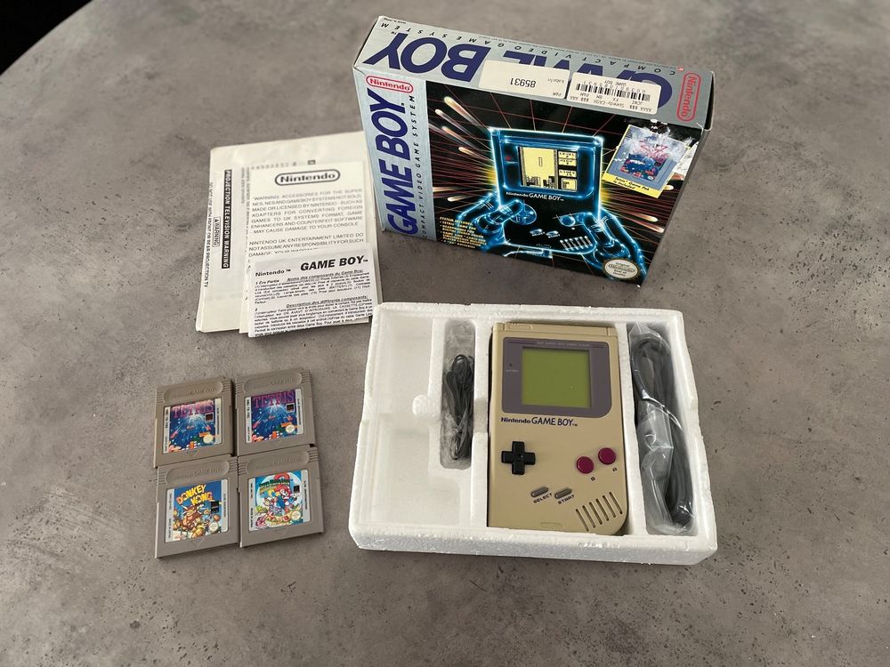 Game Boy inkl. Originalverpackung + 4 Spiele und weiteres | Kaufen auf ...
