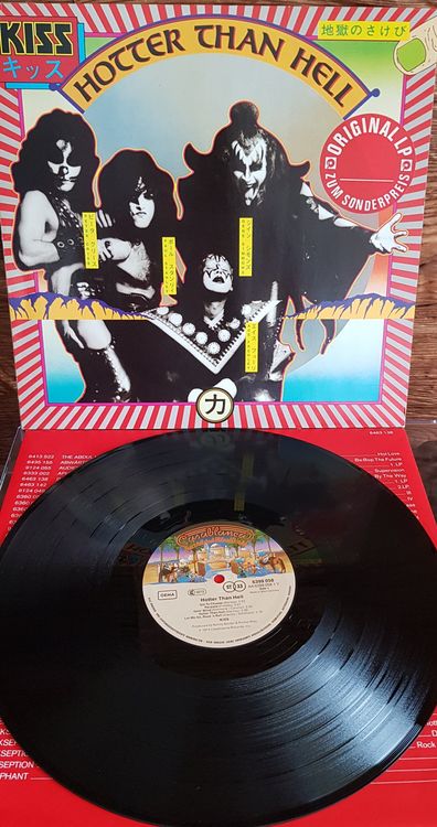 Vinyl Schallplatte Kiss Hotter than Hell 1974 (Gebraucht) in ...