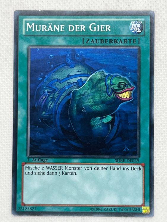 Muräne der Gier - Yu-Gi-Oh! - Seltene Karte - Top Zustand (Gebraucht ...