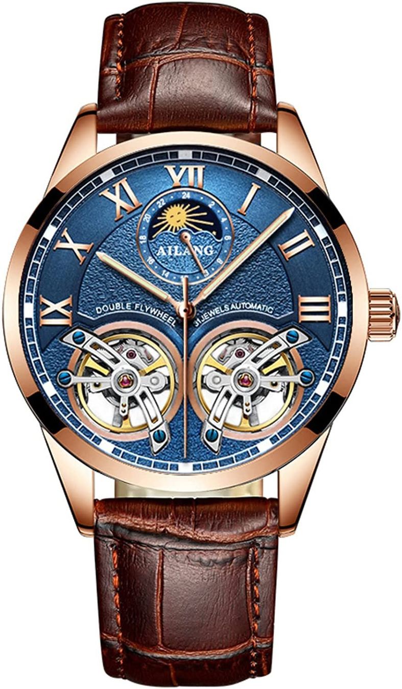 Doppelte Unruh Skelett Automatik Edle Armbanduhr Herrenuhr (Neu und ...