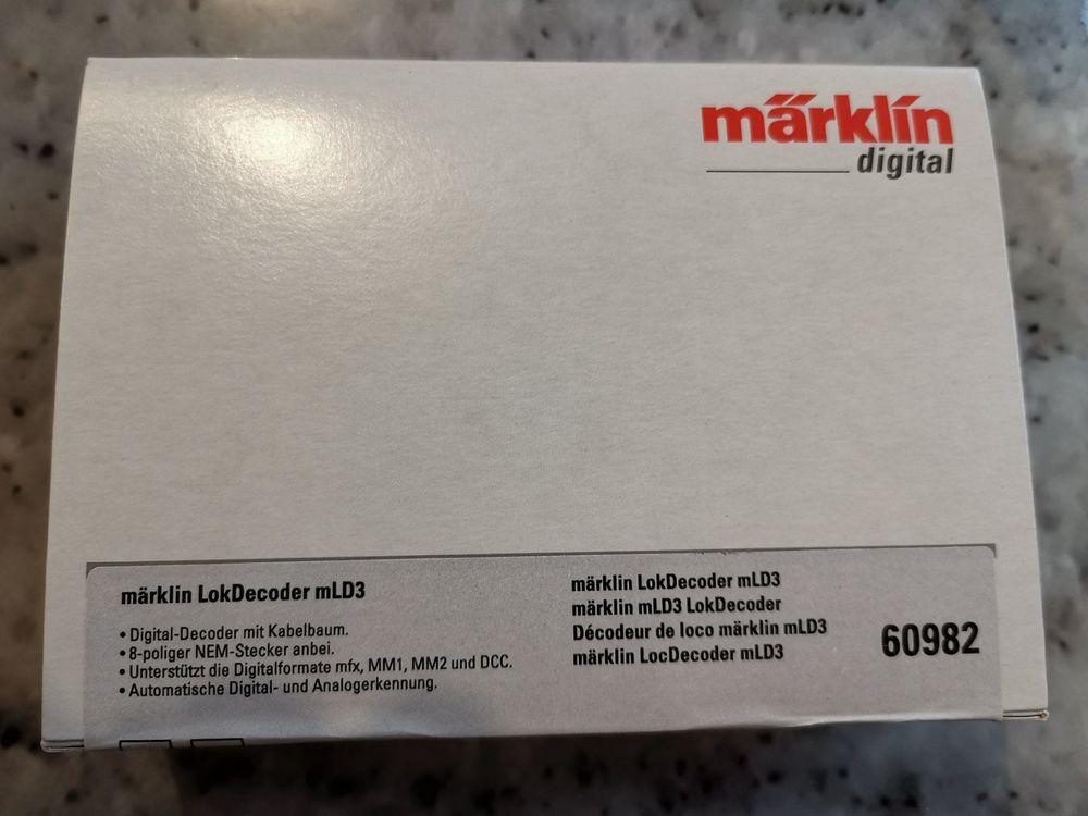 Märklin 60982 LokDecoder mLD3 mit Kabelbaum mfx, (Neu und ...