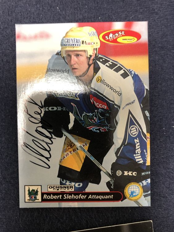 Robert Slehofer Fribourg Gotteron Hockey Card signiert (Gebraucht) in ...