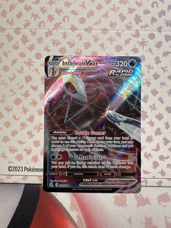 Pokemon Inteleon VMAX selten Top Karte mega schön | Kaufen auf Ricardo