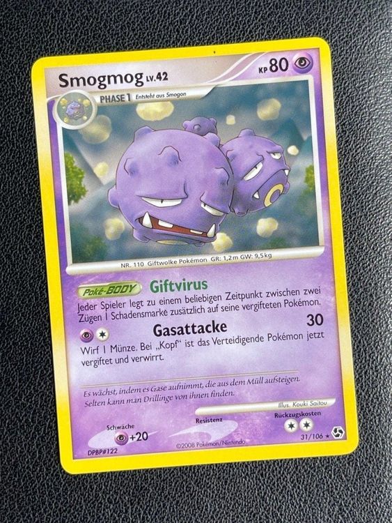 Smogmog /106 Rare Pokémon Great Encounters (Neu (gemäss Beschreibung ...