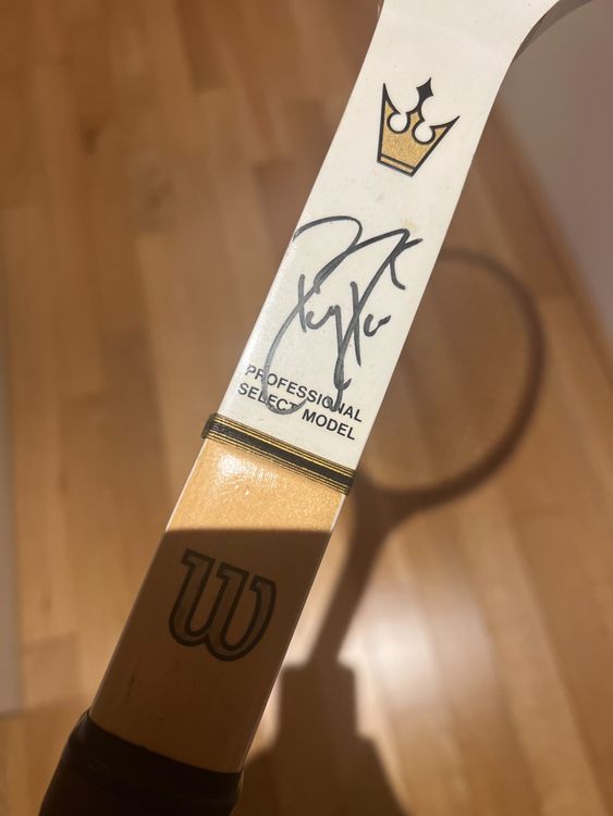 Jack Kramer Autograph Roger Federer Signature / Holz Racket (Gebraucht ...