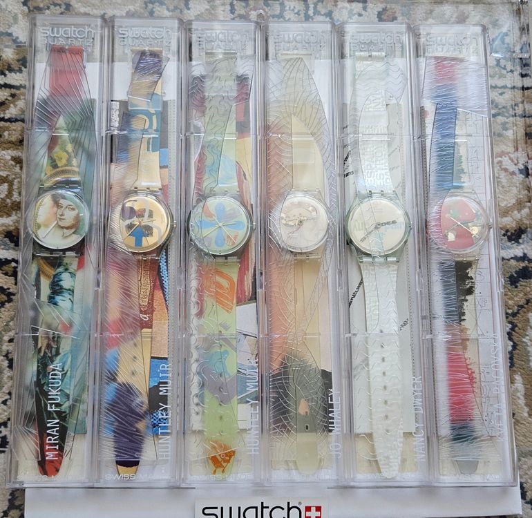 Swatch Set Artistes 6x de 1997 NEW (Neu und originalverpackt) in Genève ...