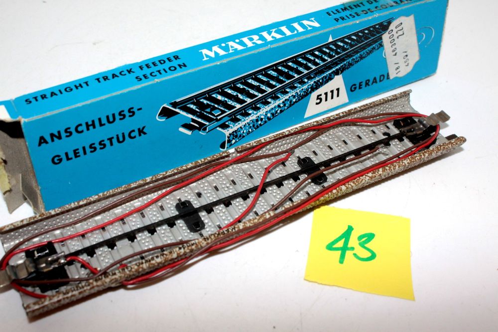 (43) H0 MÄRKLIN Anschlussgleisstück 5111 + OVP | Kaufen auf Ricardo