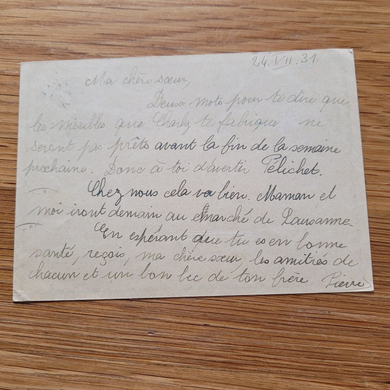 GS Post Karte Morcote 1931 (Gebraucht) in Biel/Bienne für CHF 3 – mit ...