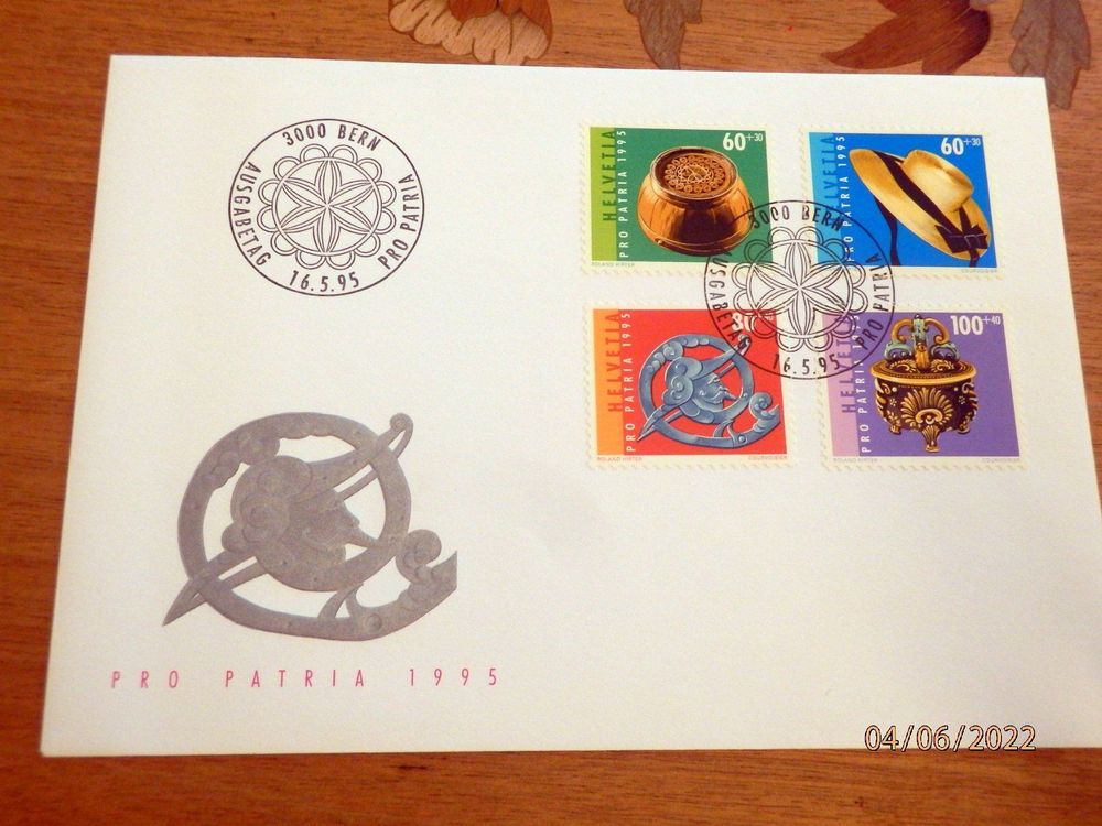 schöner Satzbrief Pro Patria 1995, Zst.Nr.B247 bis B250 (Neu (gemäss Beschreibung)) in ...