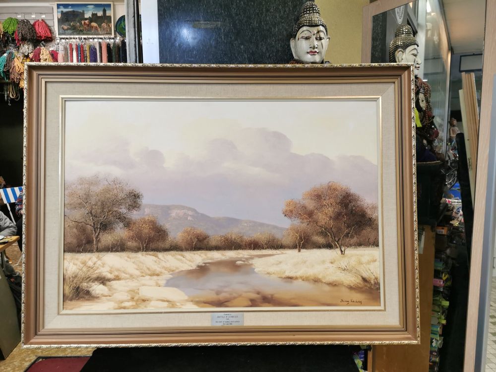 THOMAS HACKING (1932)GRANDE HUILE SUR PANNEAU SIGNÉE (D'occasion) à ...