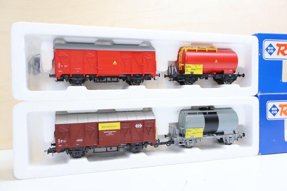 ROCO SBB Wagen Set Oelwehr - 44164 + 44092 - selten (Gebraucht) in ...