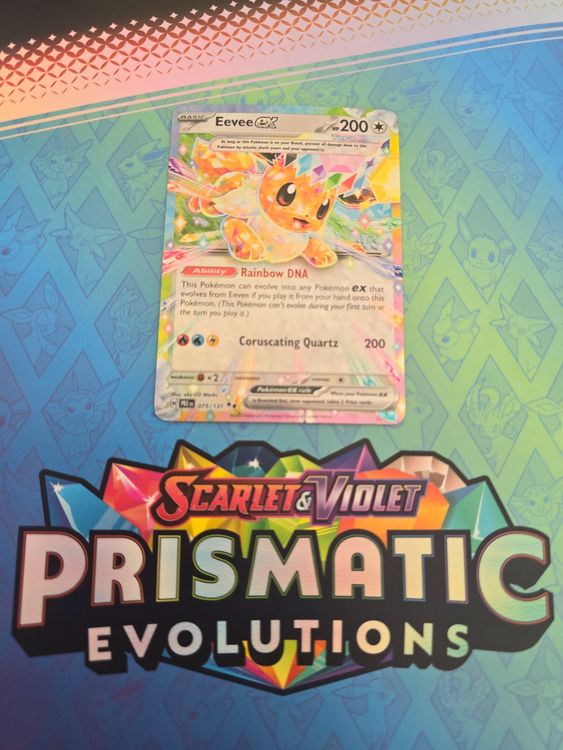Pokemom Prismatic Evolutions 》Eevee ex | Kaufen auf Ricardo