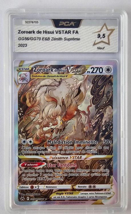 Pokémon ZOROARK de HISUI V Zénith Suprême GG56/GG70 PCA 9.5 (Neu und originalverpackt) in Genève ...