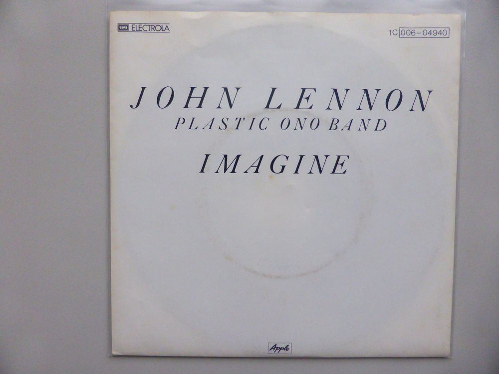 VINYL SINGLE JOHN LENNON / PLASTIC ONO BAND | Kaufen auf Ricardo