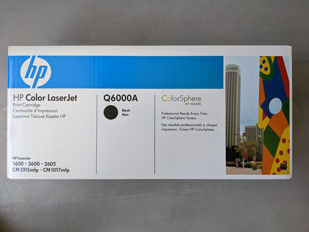 HP Color LaserJet Q6000A Toner schwarz, original (Neu und ...