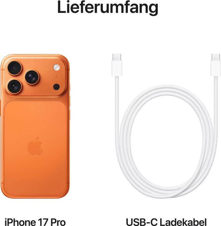 Apple iPhone 17 Pro 256 GB, Cosmic Orange, 6.30" (Neu (gemäss ...