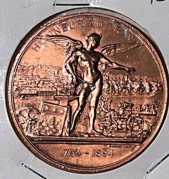 La Chaux-de-Fonds Medaille, 1794-1894, Kupfer, Selten! (Gebraucht) in ...